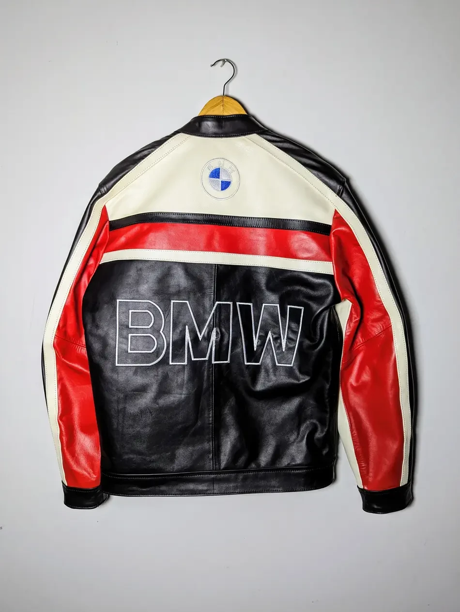 BMW Racing Leather Rare Streetwear Jacket