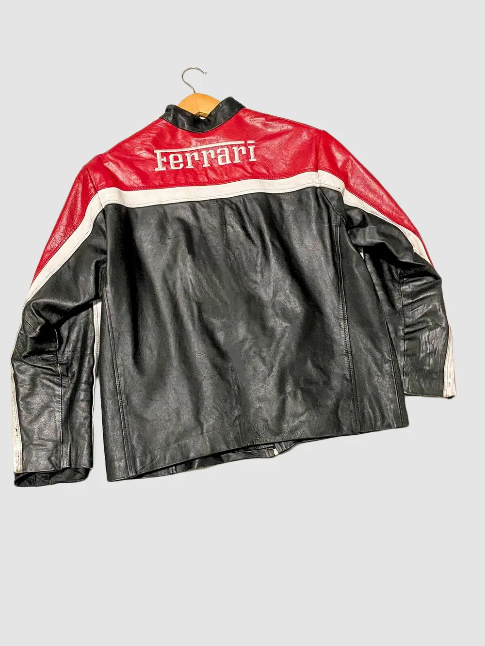 Ferrari 90s Formula 1 Racing Leather Jacket