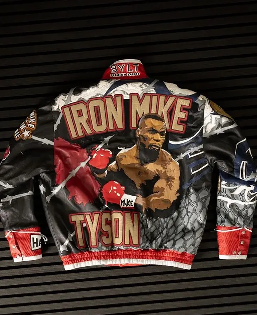 Jeff Hamilton Mike Tyson Iron Mike Leather Jacket