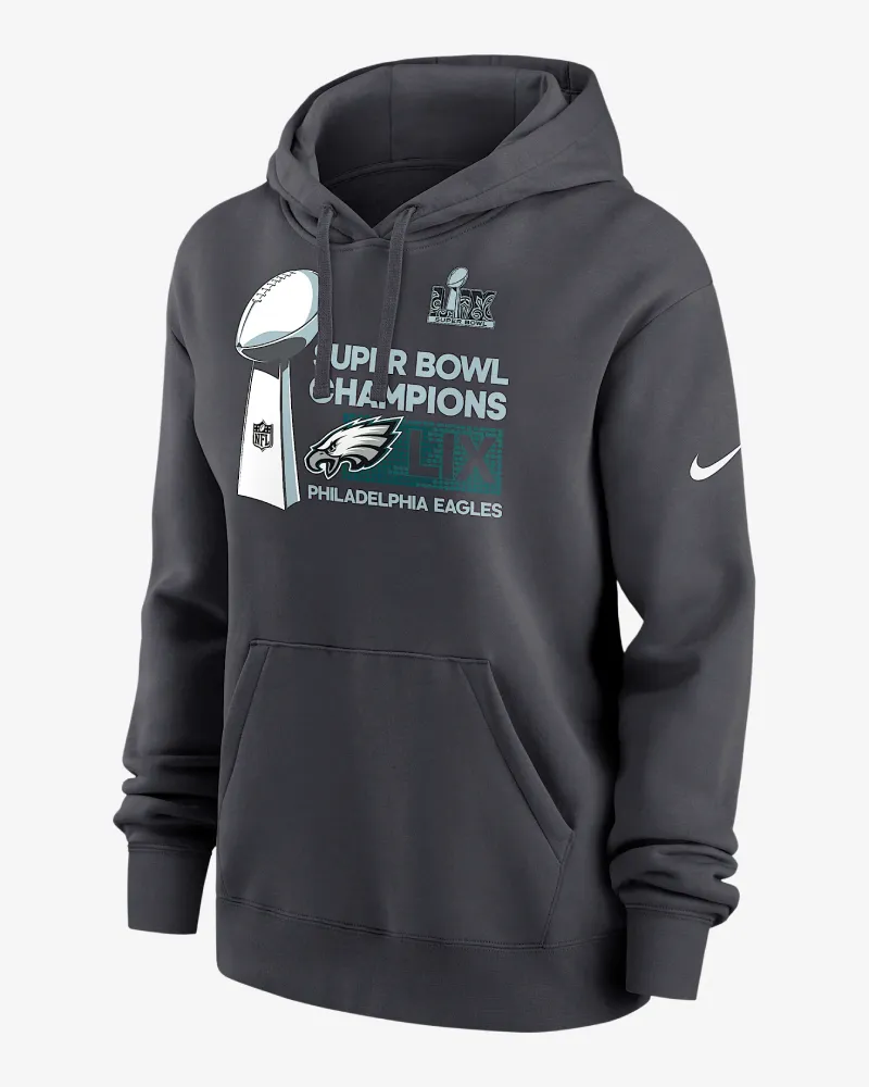 Philadelphia Eagles Super Bowl LIX Champions Trophy Hoodie