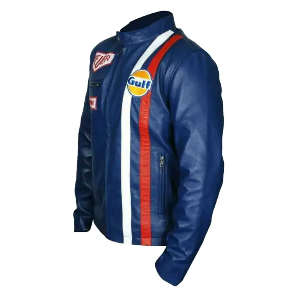 Steve McQueen Le Mans Gulf Racing Blue Jacket | IJ