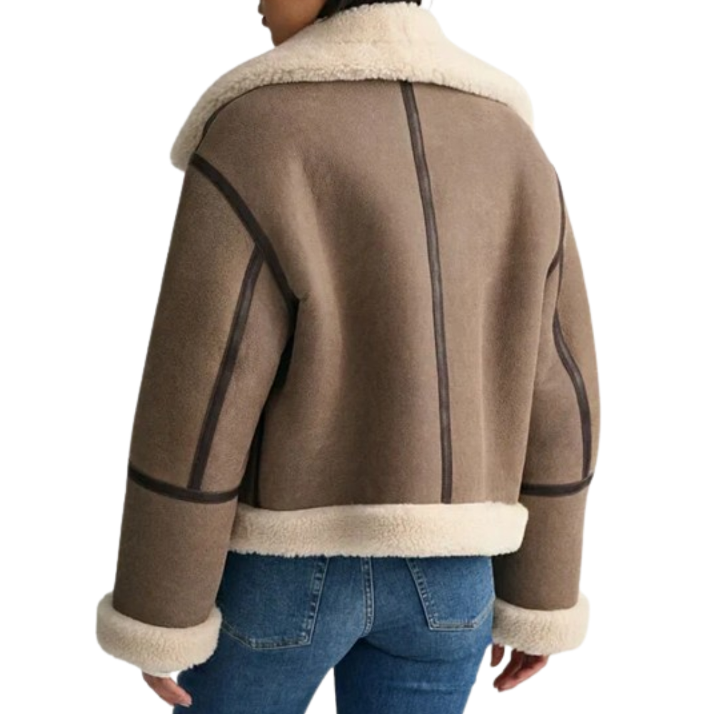 Taylor Swift Brown Shearling Jacket | Icredible Jacket