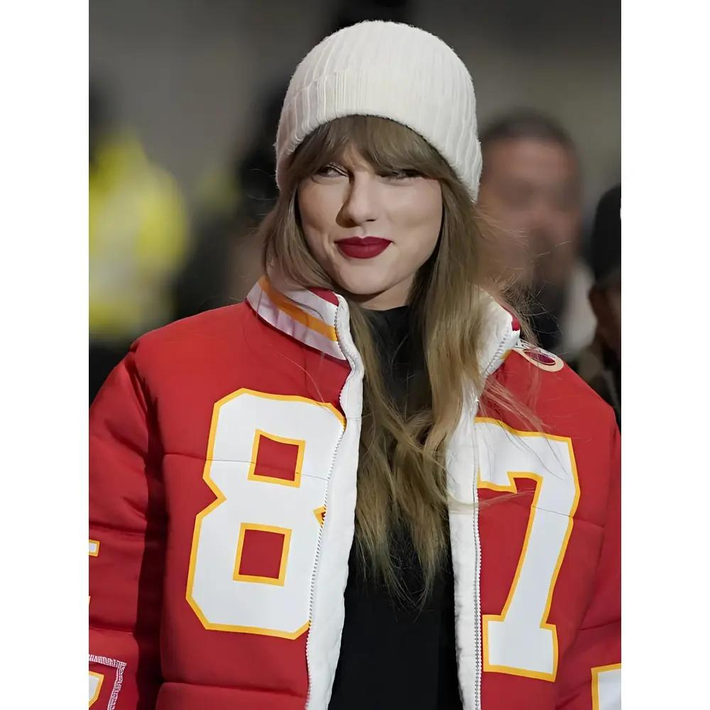 Taylor Swift Kelce 87 Puffer Coat | Incredible Jacket