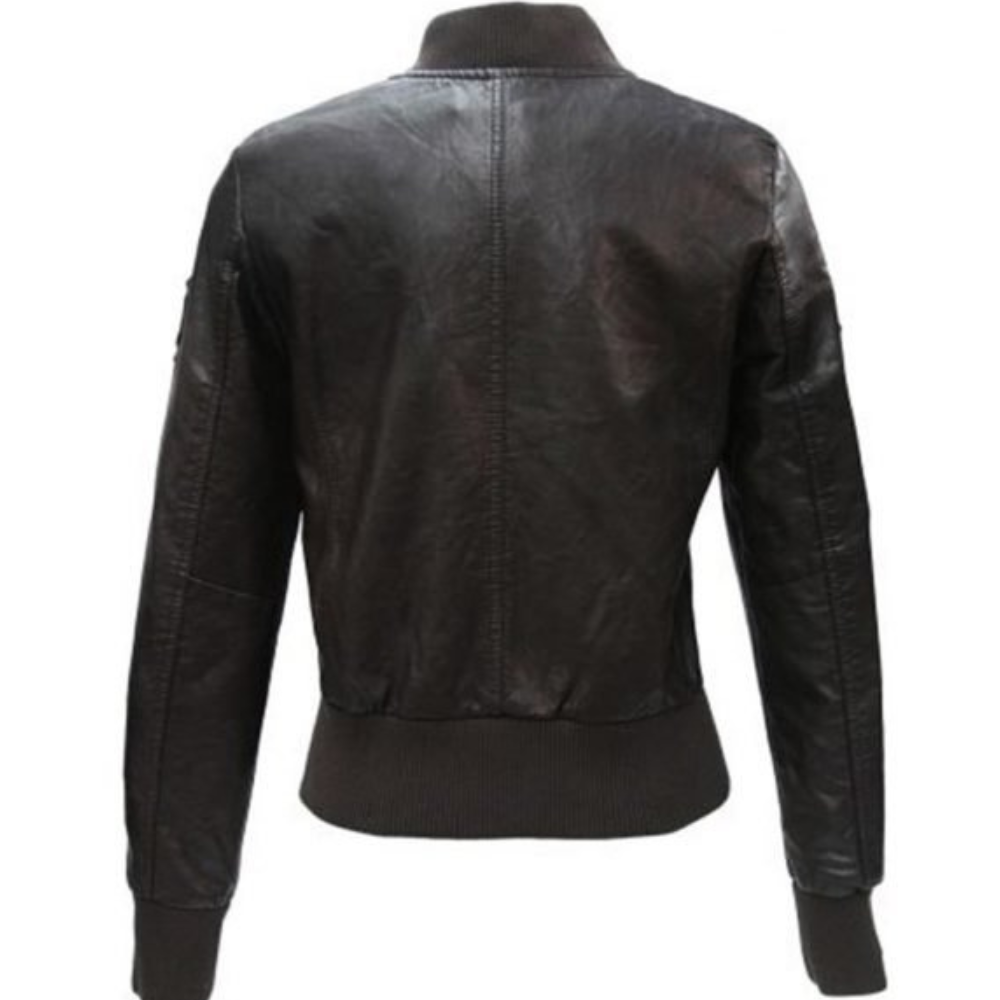 Top Gun Vegan Leather Bomber Jacket | Incredible Jacket